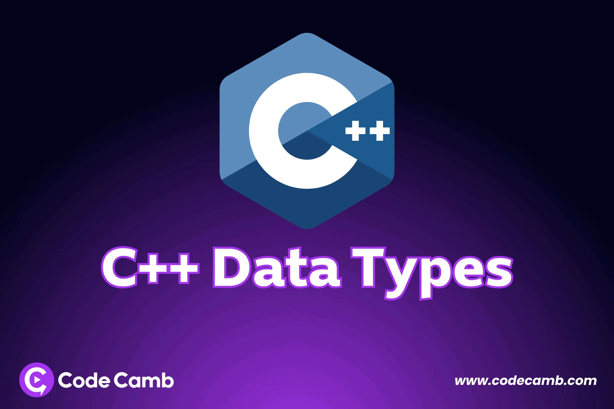 انواع و احجام البيانات في c++ | أكاديمية كودكامب |CodeCamb Academy